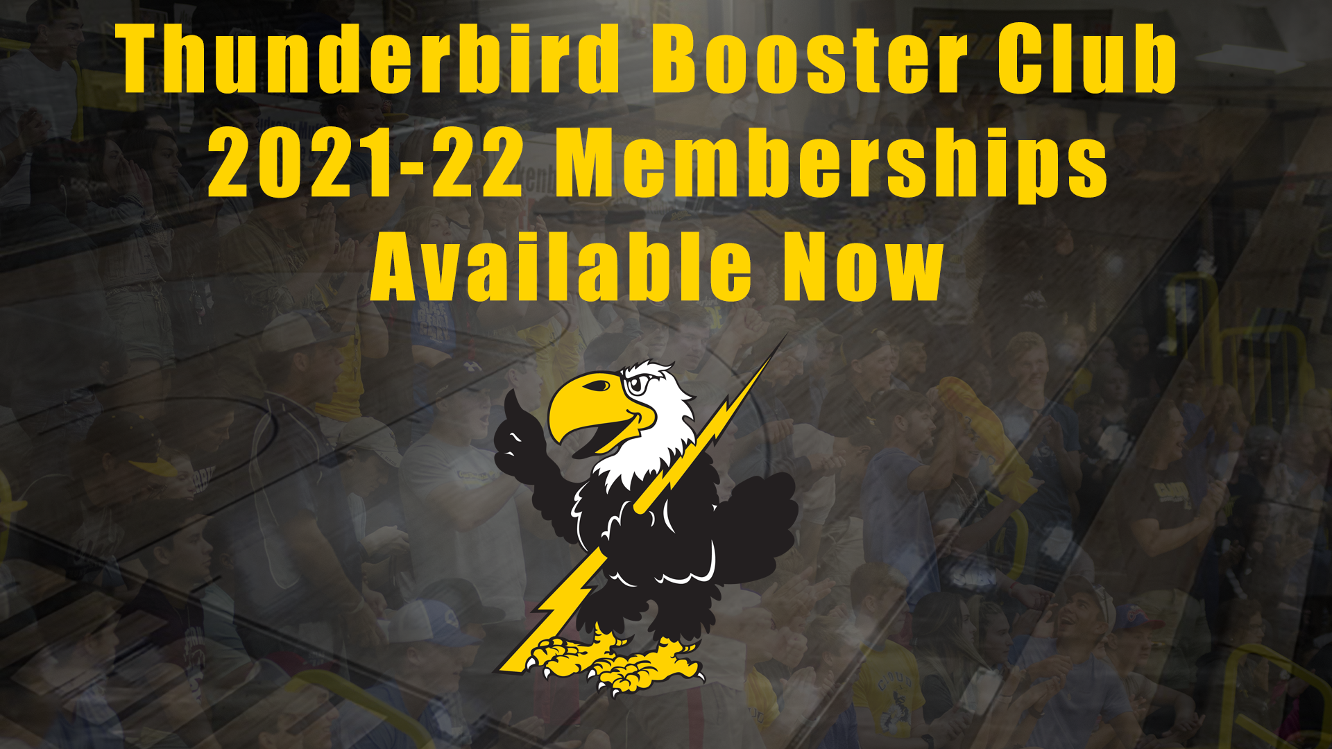 Thunderbird Booster Club Memberships For 2021-22 Available Now! - Cloud ...