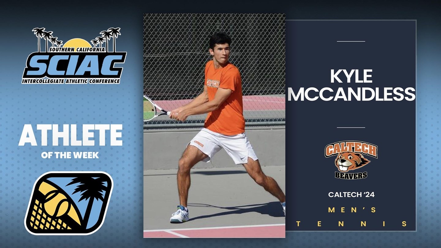 McCandless Wins SCIAC Men’s Tennis Athlete of the Week - California ...