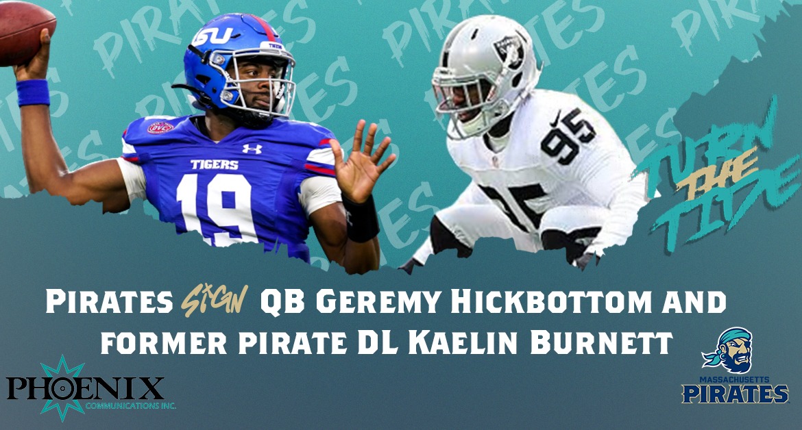 Pirates Sign LB Kaelin Burnett and QB Geremy Hickbottom Presented by ...