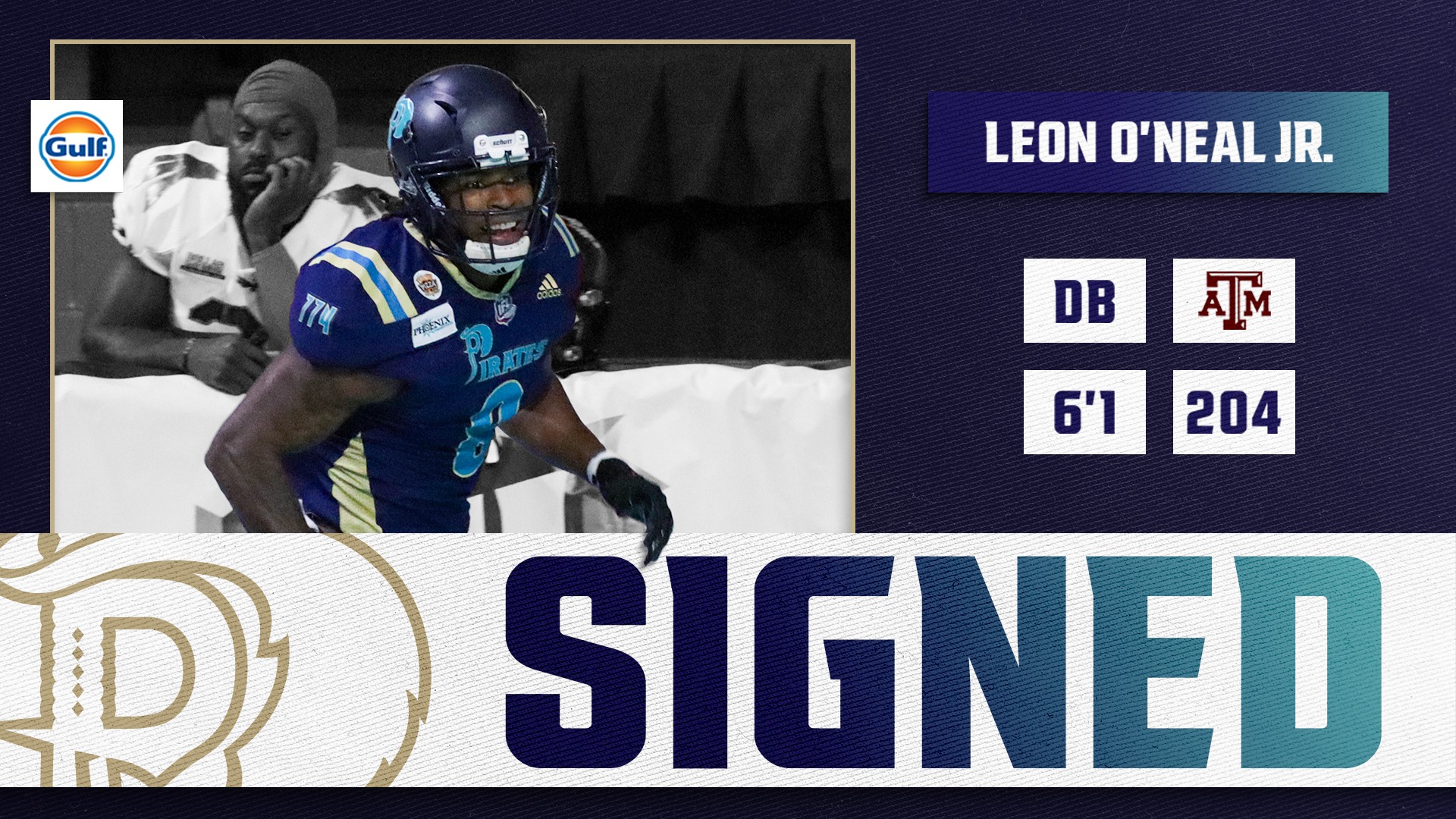 Pirates Re-sign DL Ifeanyi Maijeh Presented by Gulf - Massachusetts Pirates