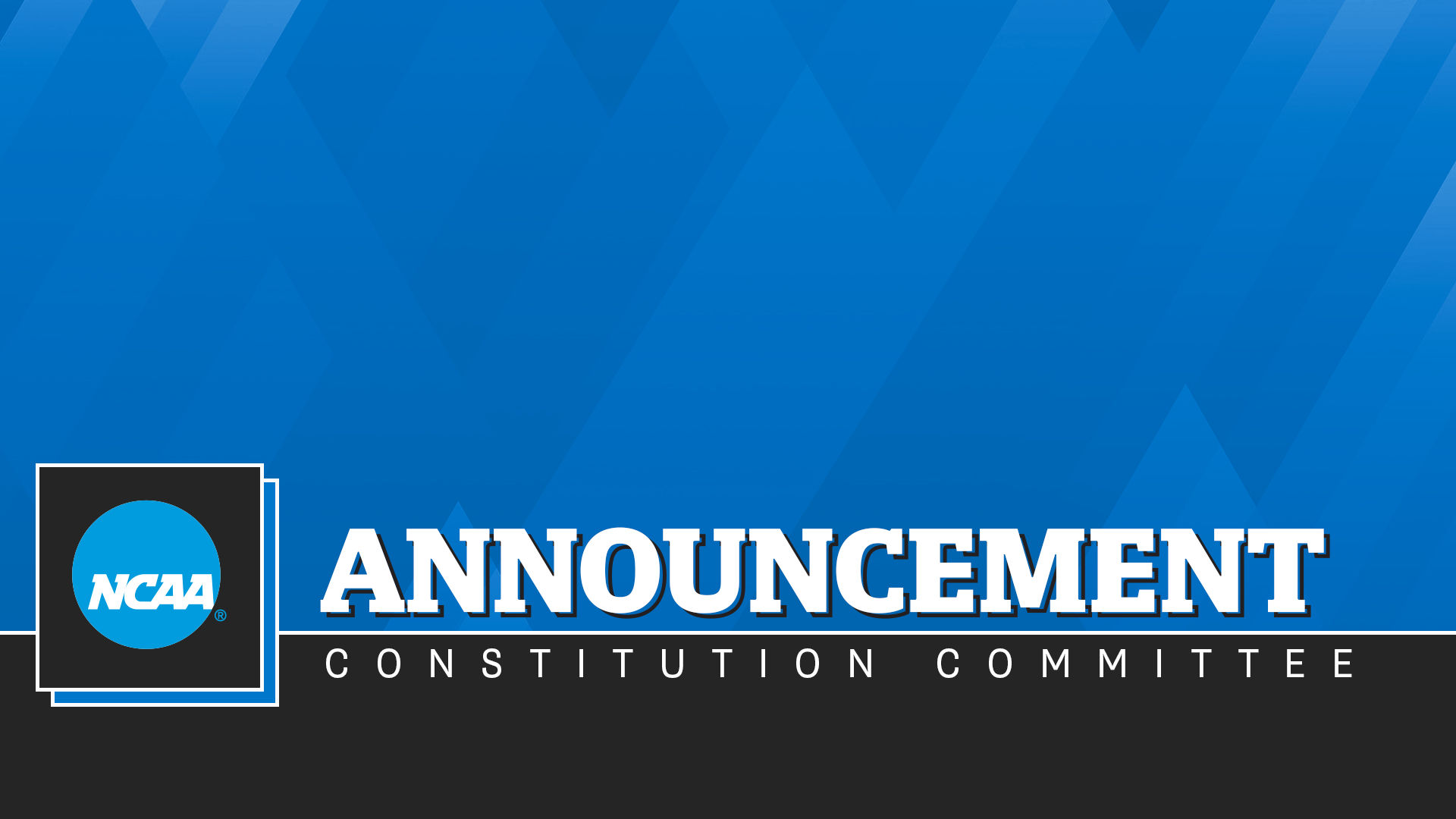 Committee shares new constitution draft - NCAA.org