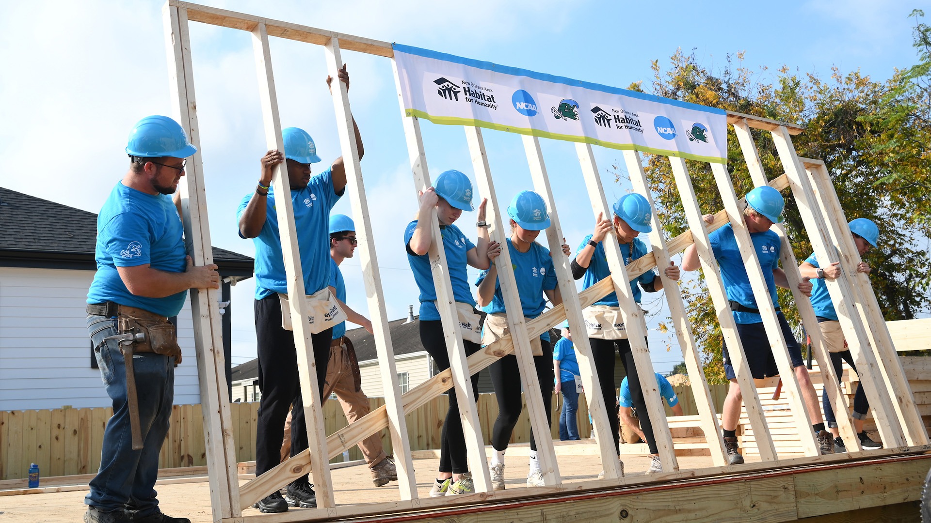 Tulane student-athletes build hope and a home - NCAA.org