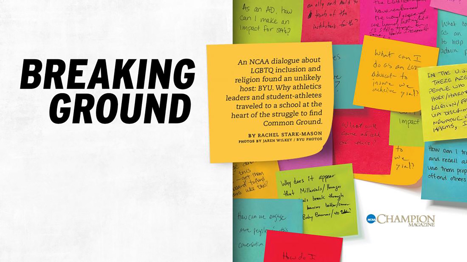 Breaking Ground - NCAA.org