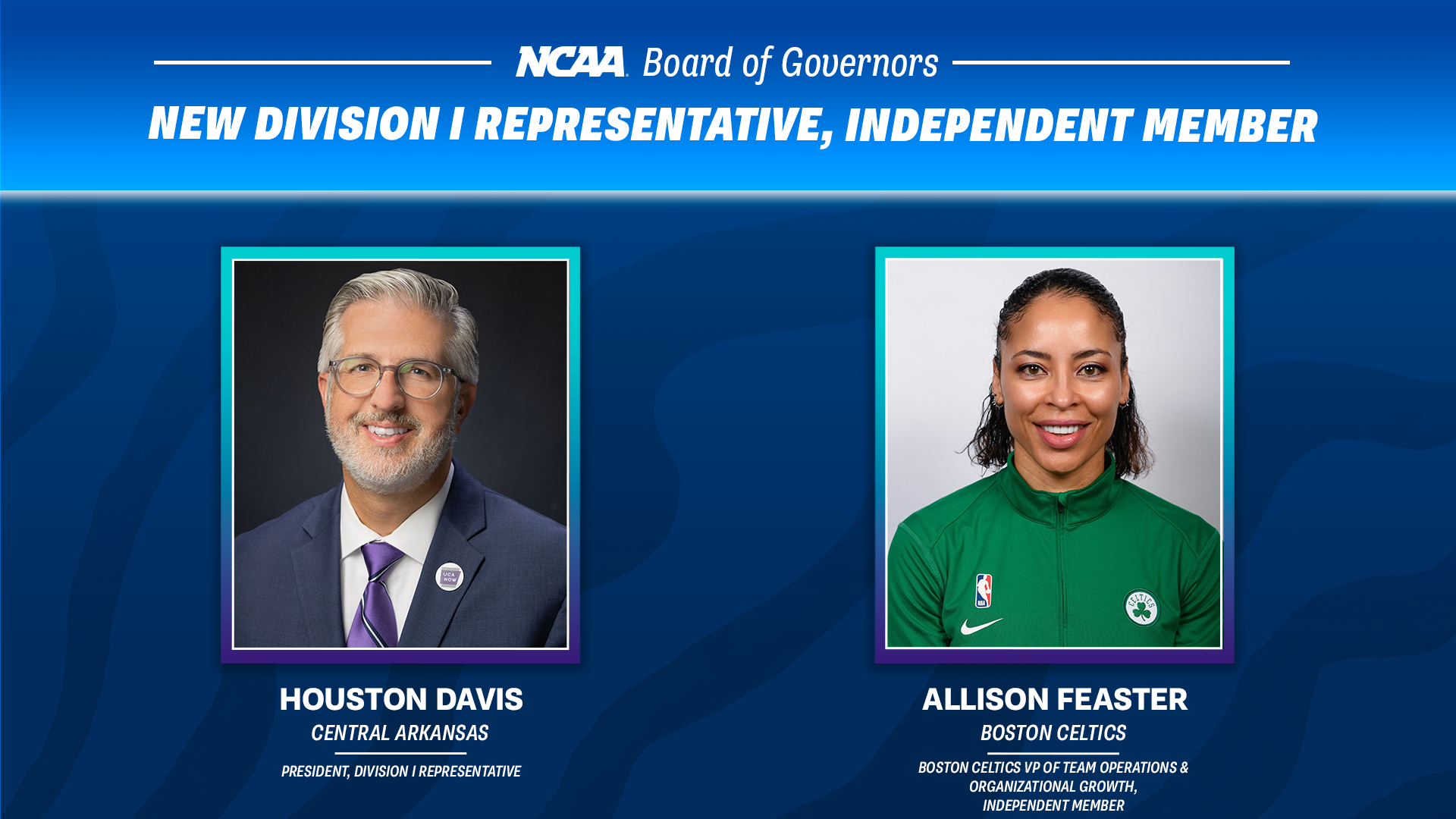 Central Arkansas President Houston Davis, Boston Celtics’ Allison ...