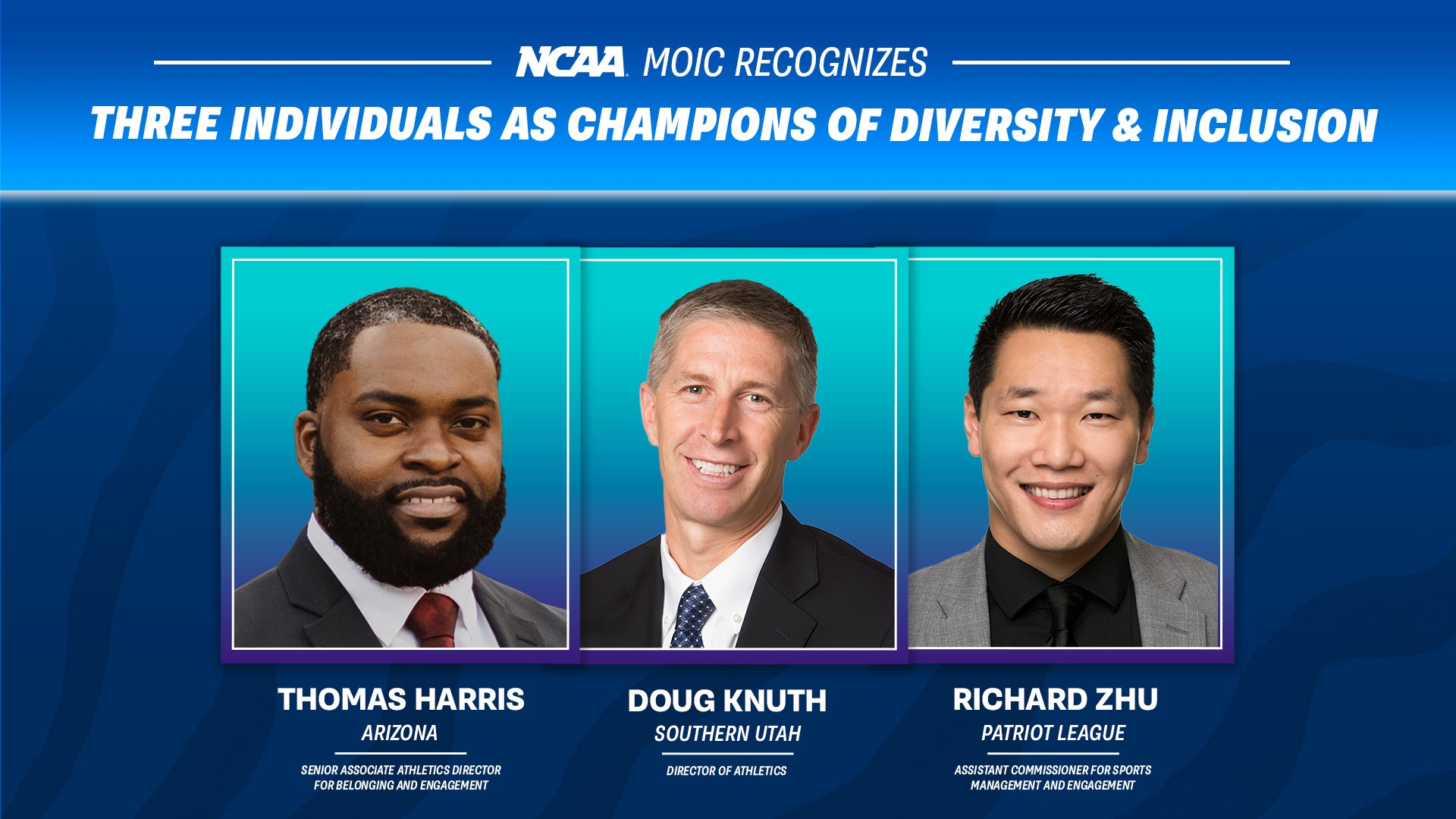 NCAA office of inclusion, MOIC honor 3 as Champions of Diversity and Inclusion - NCAA.org