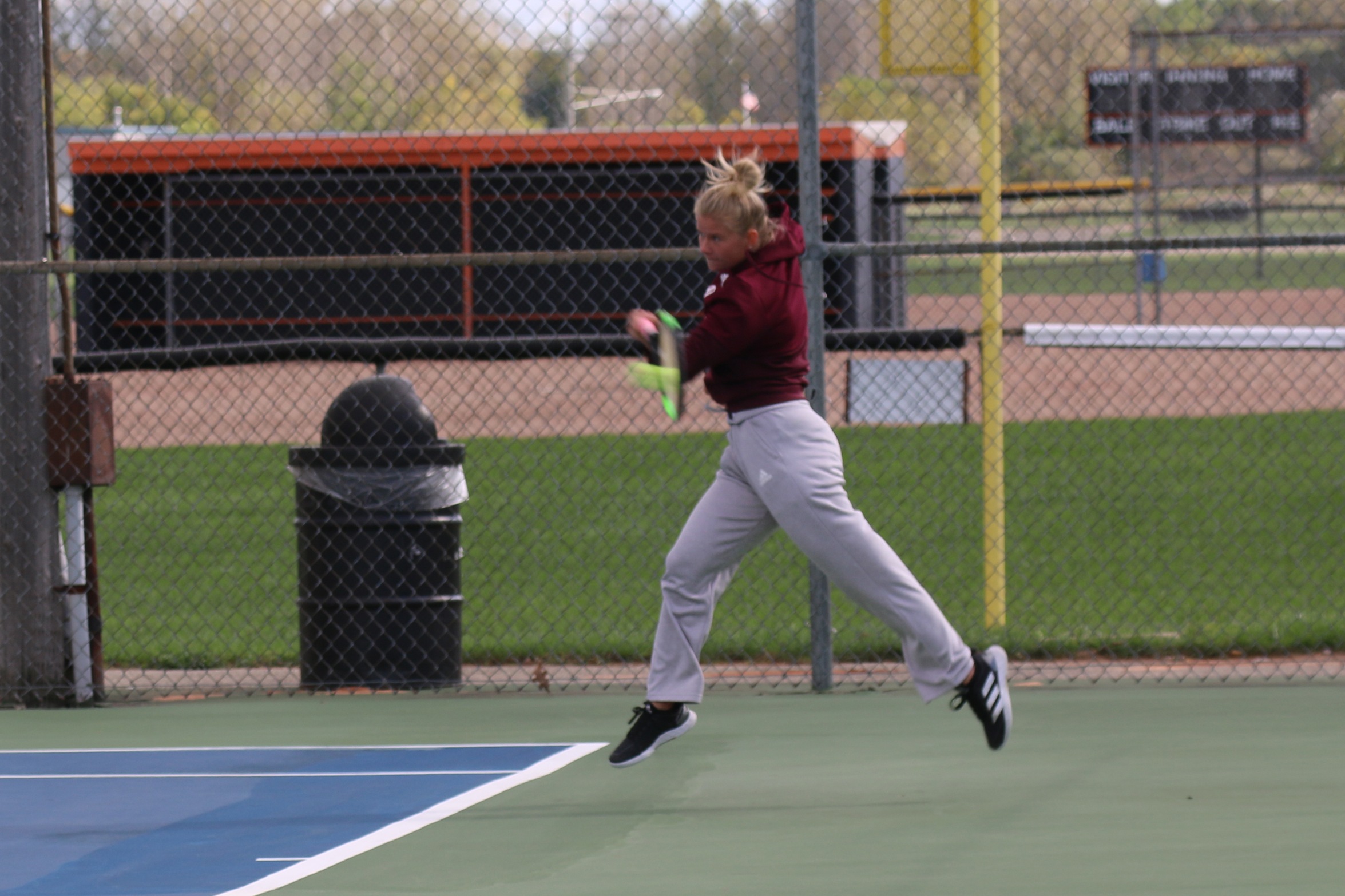 Alma Tennis competes at Spring Arbor University - Alma College