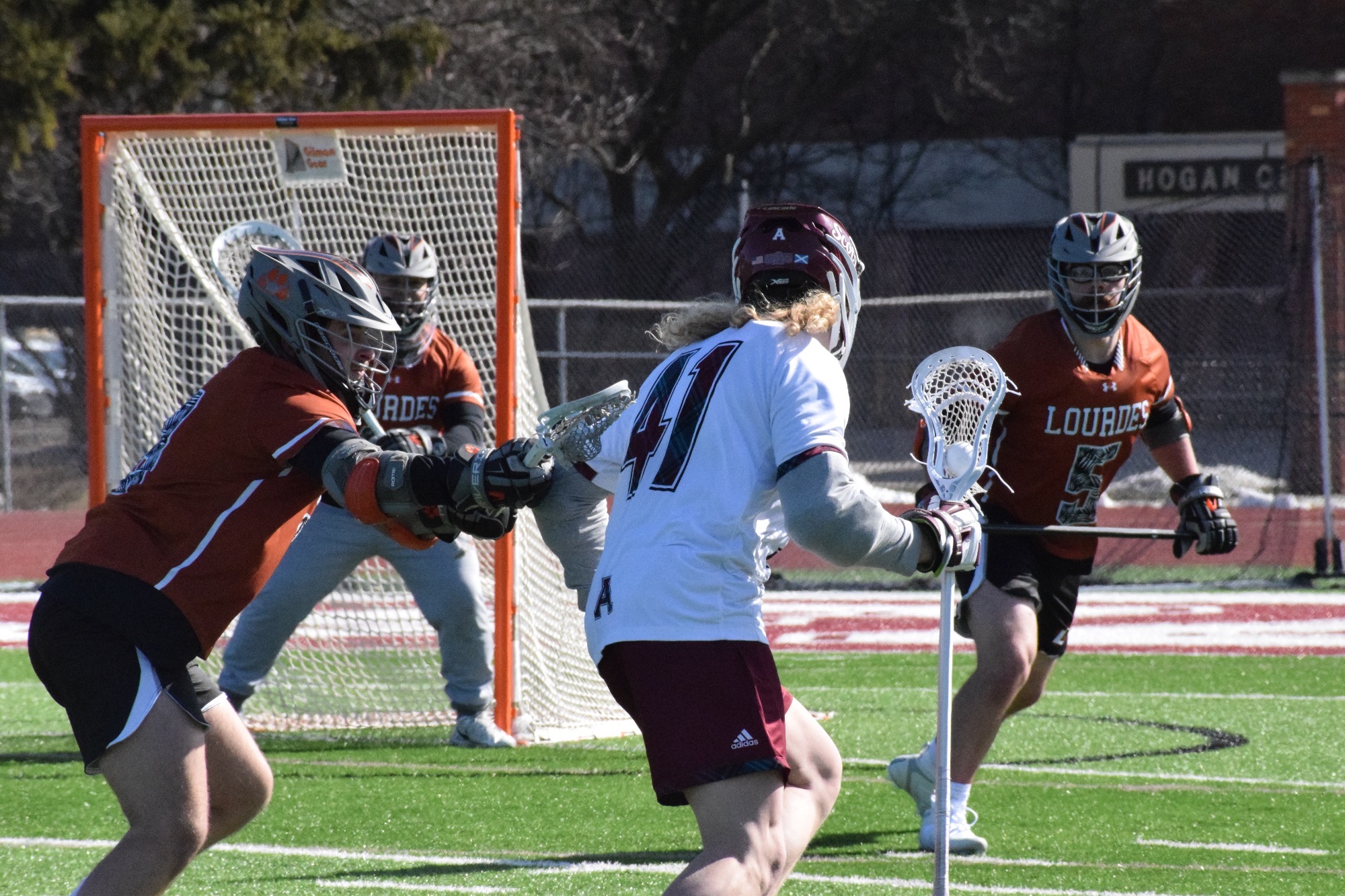 Humphreys Tallies Hat Trick in Men's Lacrosse Defeat to MSOE - Alma College