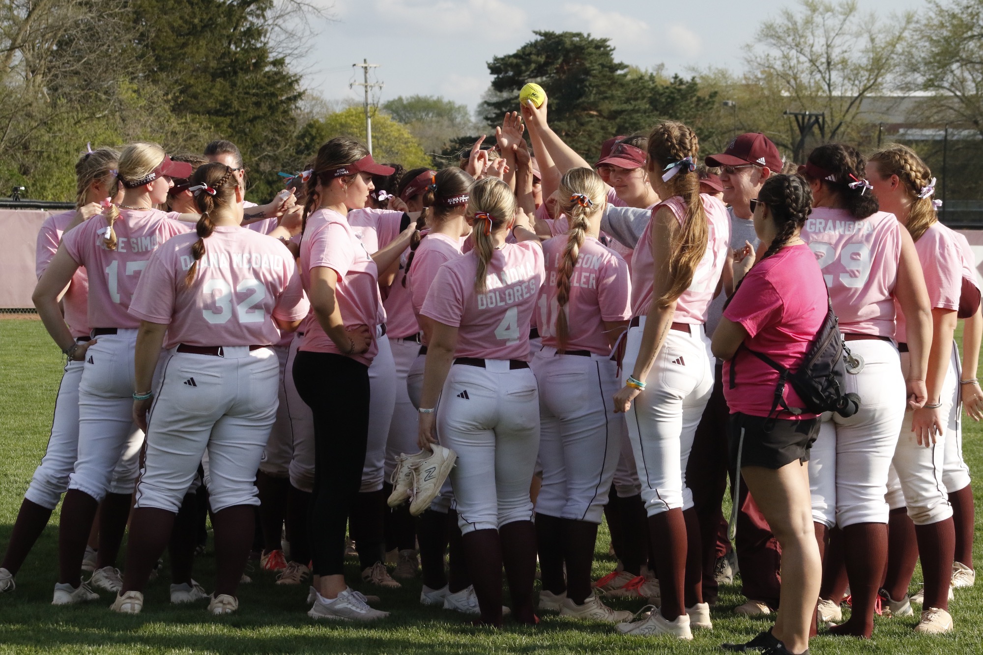 Softball Battles, Comes Up Short Against #24 Calvin - Alma College