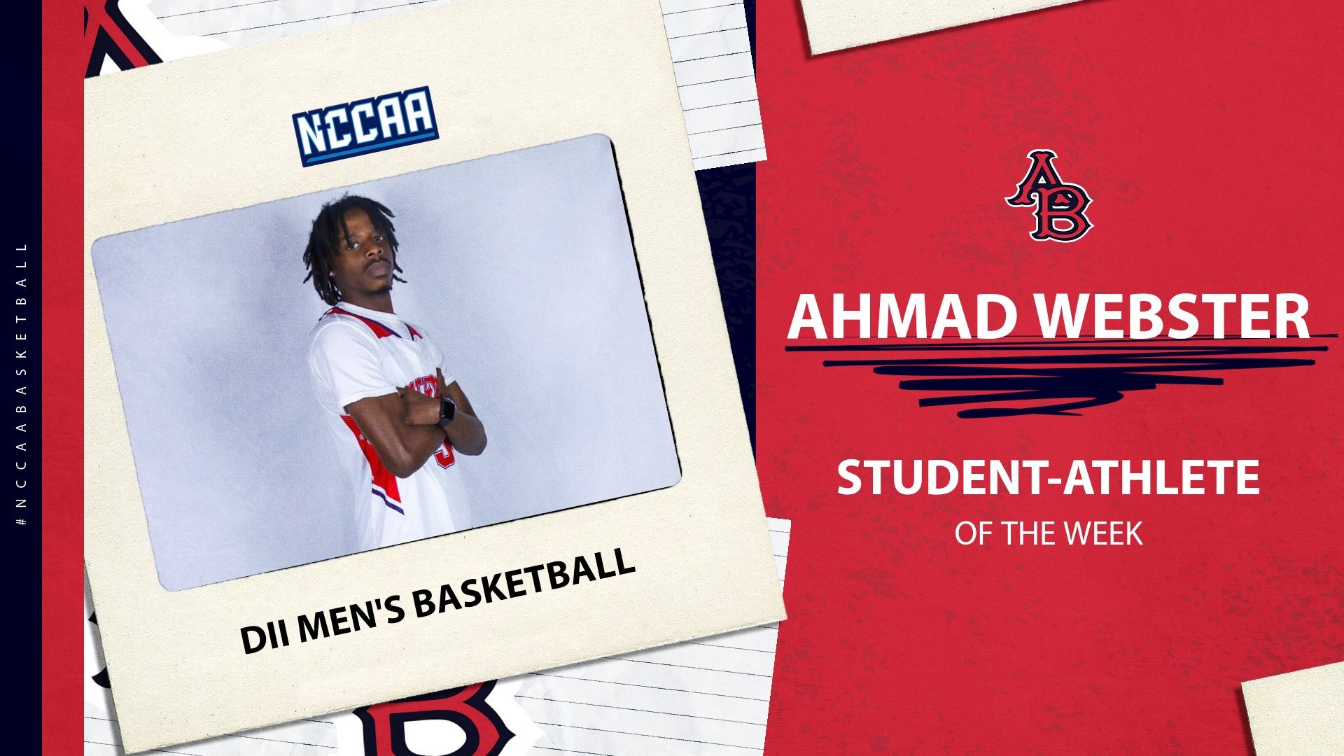 NCCAA Student Athlete of the Week: Ahmad Webster - Arlington Baptist ...