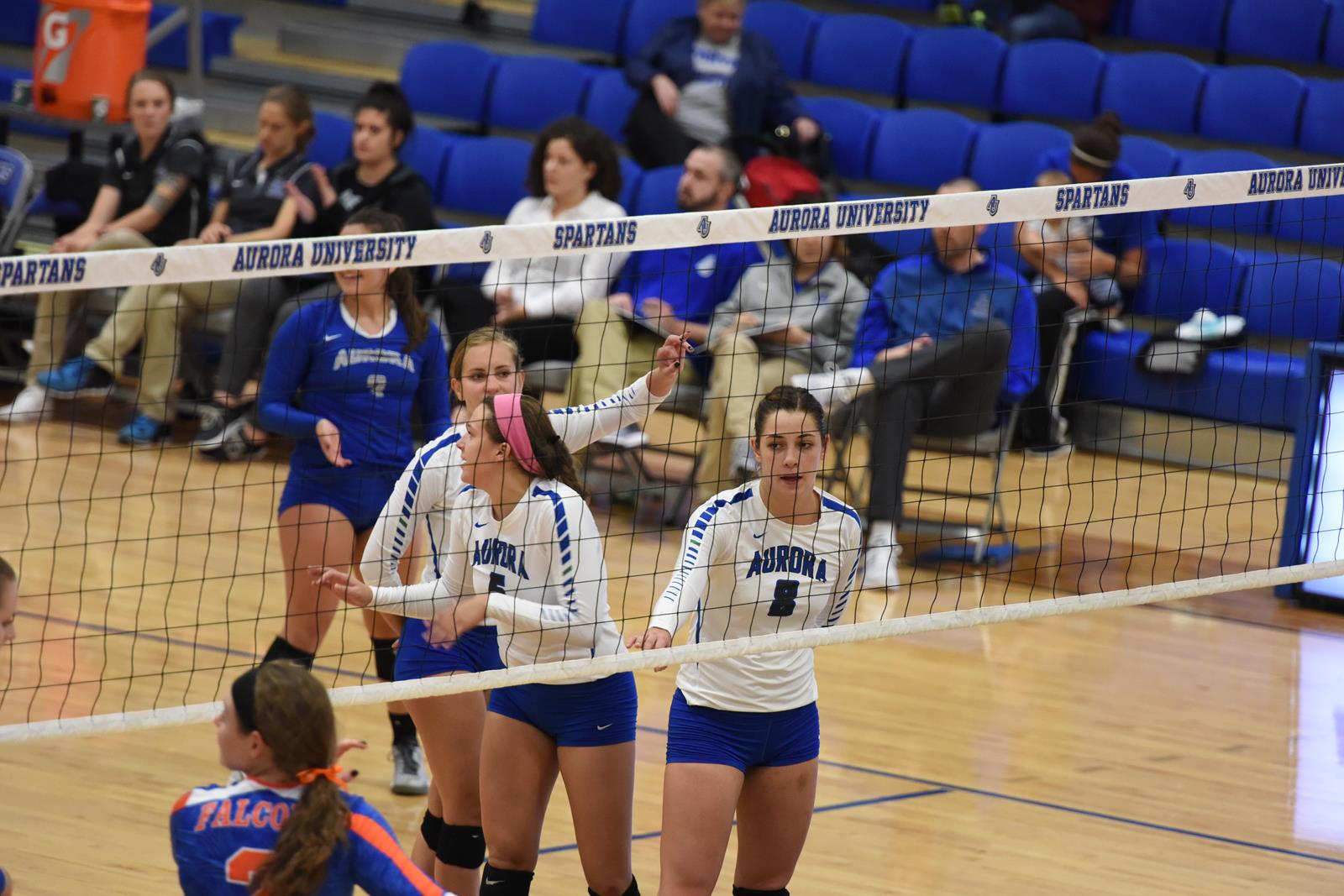 Spartans net Muskies in three sets - Aurora University Athletics