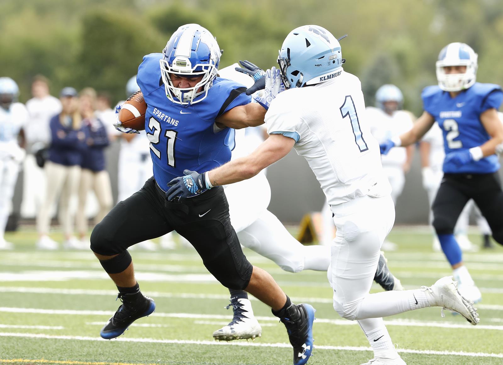 Three touchdowns from Olson not enough as Spartans fall to Elmhurst ...