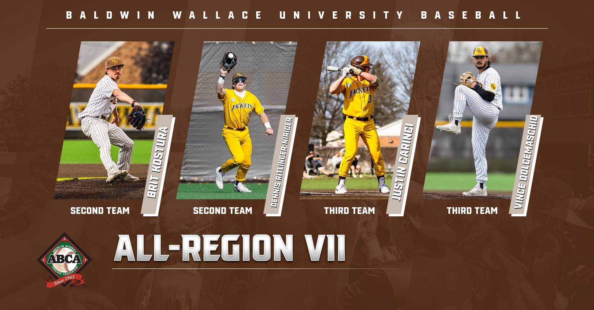 Kostura Garners D3baseball.com All-American Accolade - Baldwin Wallace ...