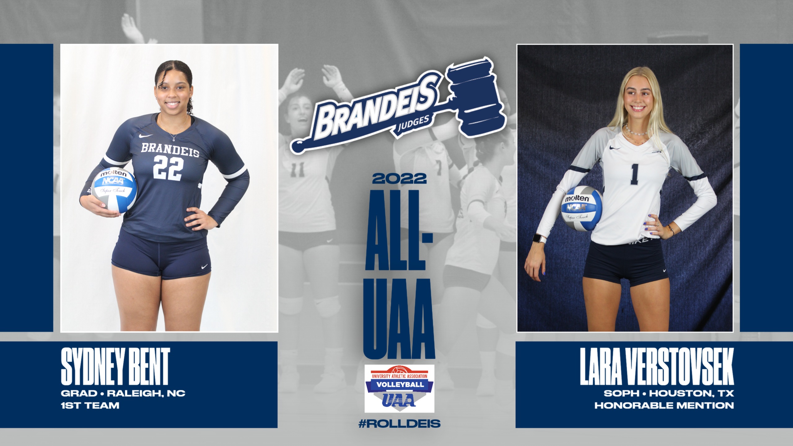 Bent, Verstovsek add All-UAA honors - Brandeis University
