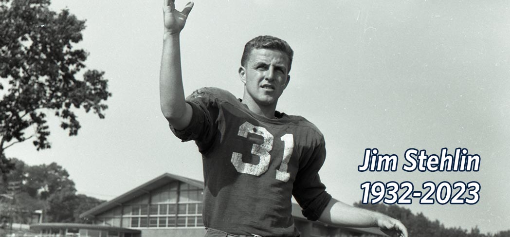 Jim Stehlin '57, All-American quarterback and inaugural Brandeis Hall ...