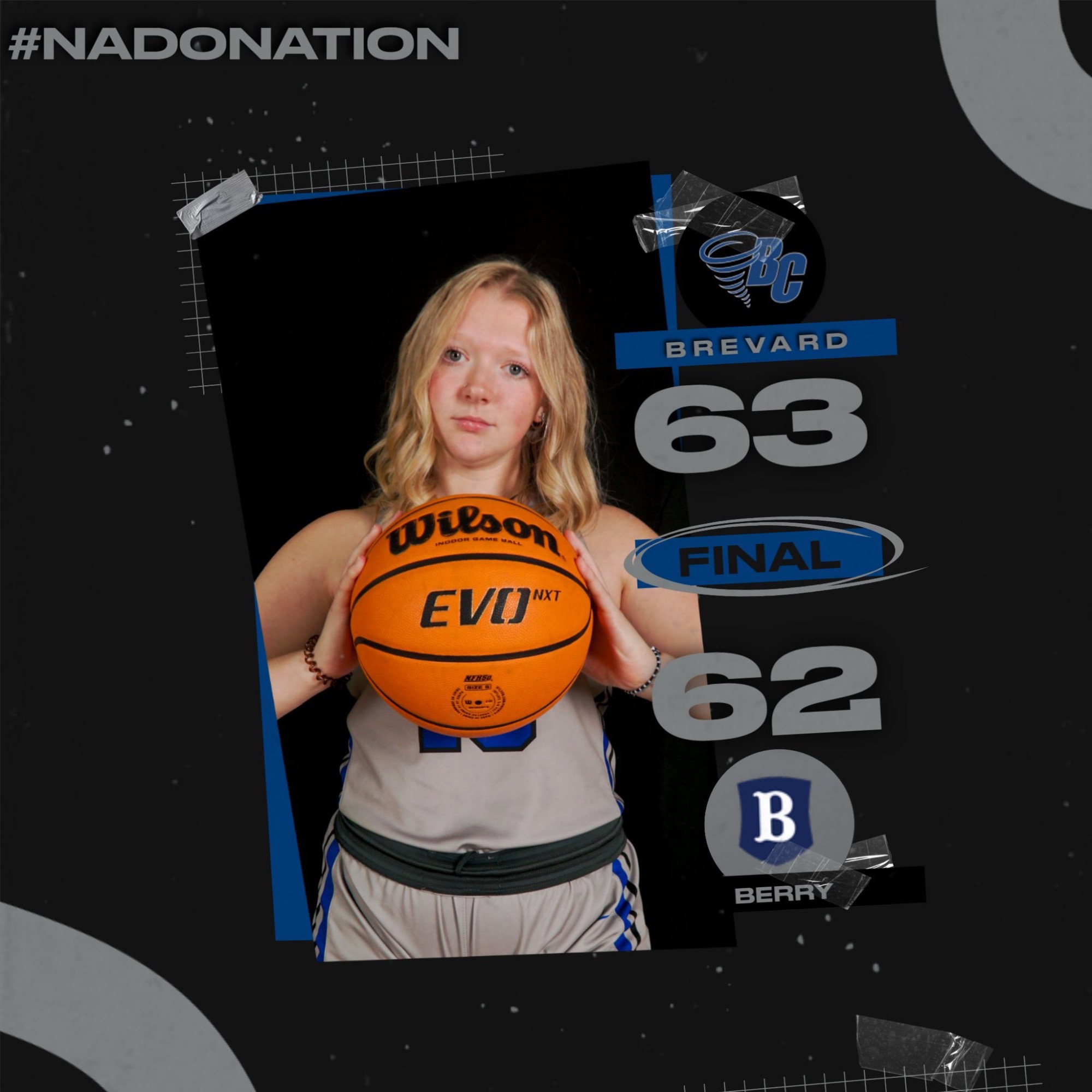 Tornados Defeat Berry in Thriller at the Bosh - Brevard College