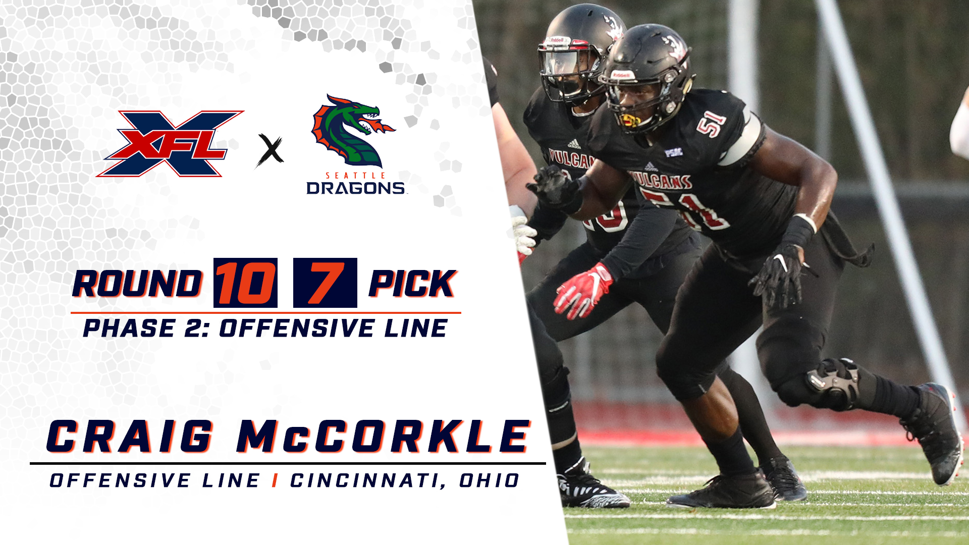 McCorkle selected by Seattle in XFL Draft - California University of ...