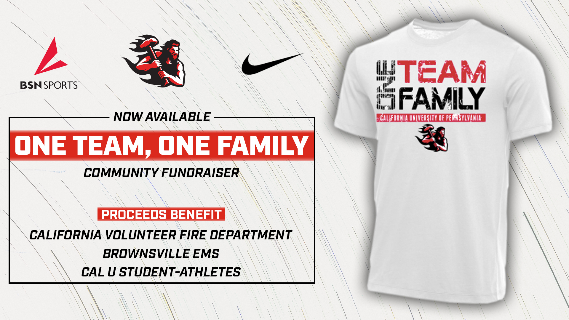One Team, One Family shirts now available - California University of ...