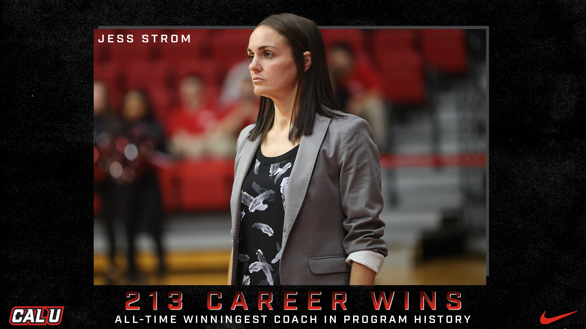 Strom breaks wins record in opener, 76-60 - California University of ...