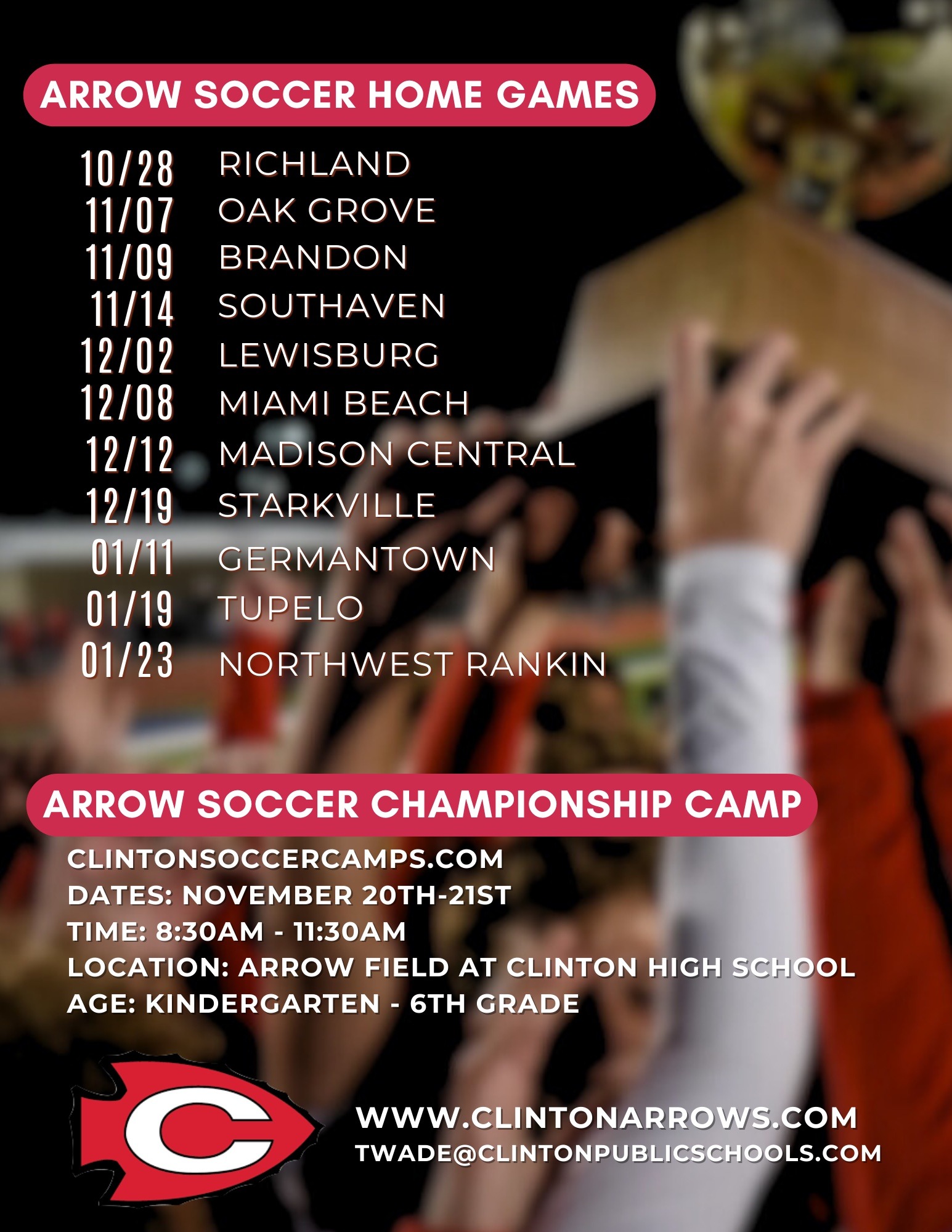 Arrow Soccer Champions Camp - Clinton Public School District