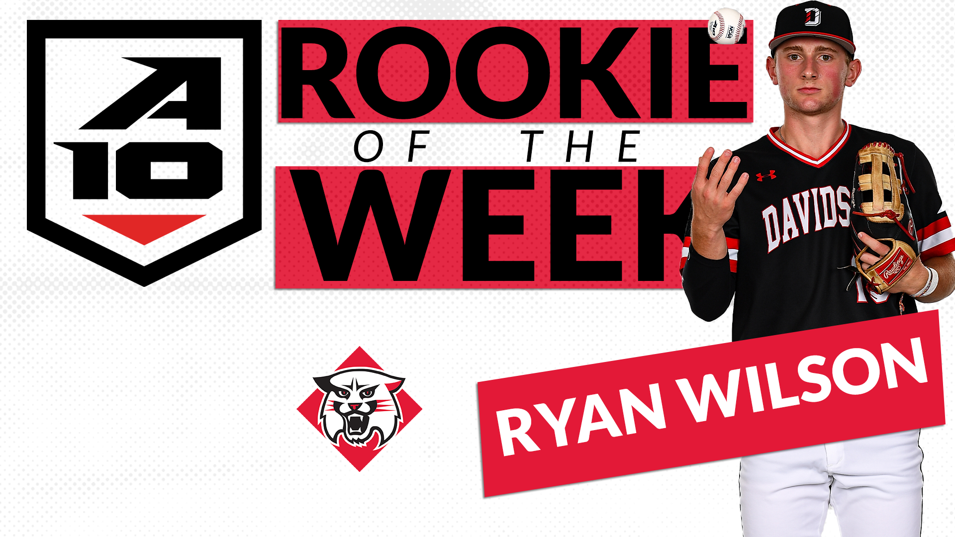 Wilson Named A-10 Baseball Rookie of the Week - Davidson College Athletics
