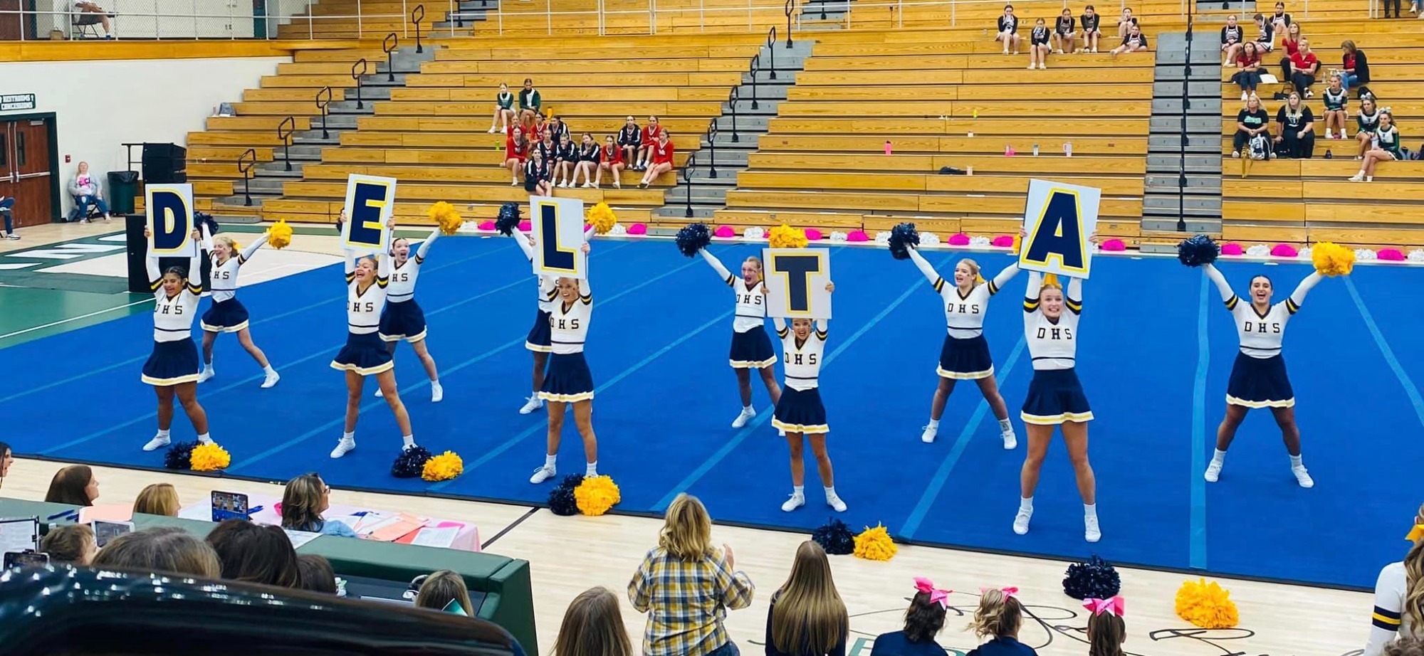Cheerleaders Prepare for State Prelims - Delta High School