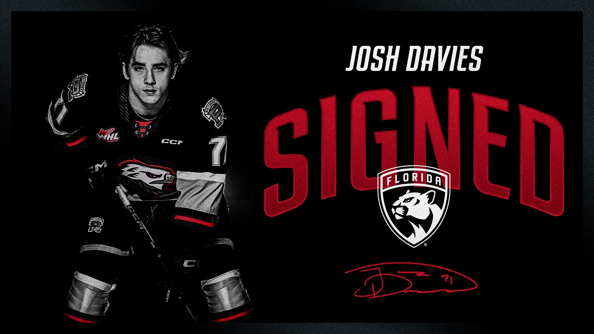 Davies Signs NHL Entry Deal - Edge School