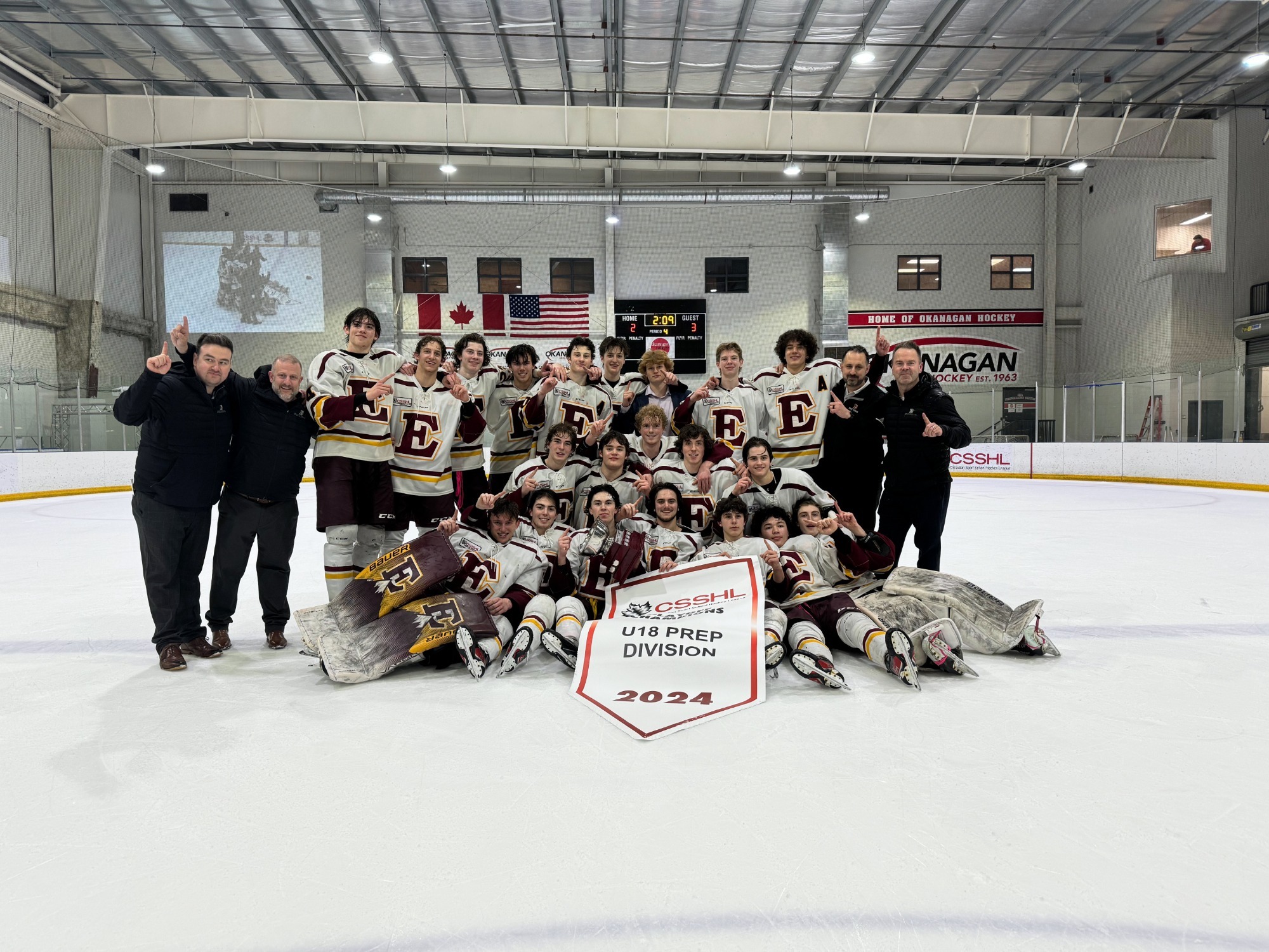 Overtime win gives U18 Prep back-to-back CSSHL Championships - Edge School