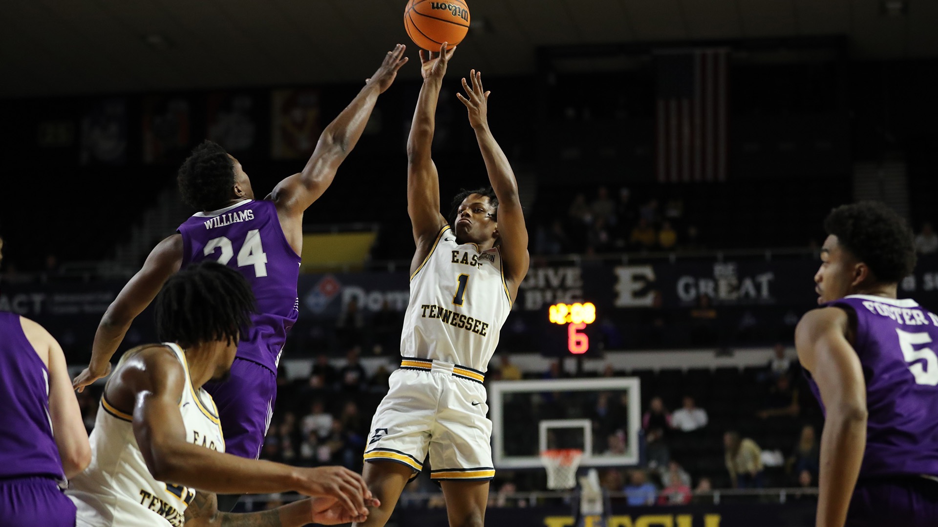 Bucs unable to put away Paladins, 65-63 - East Tennessee State University
