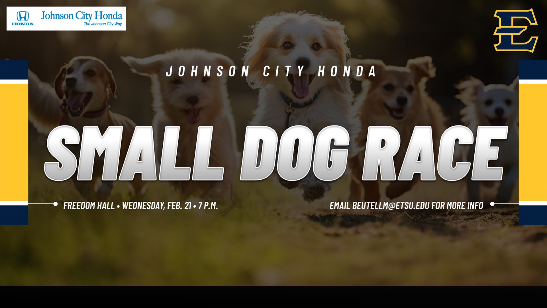 ETSU Athletics to hold dog race presented by Johnson City Honda - East ...