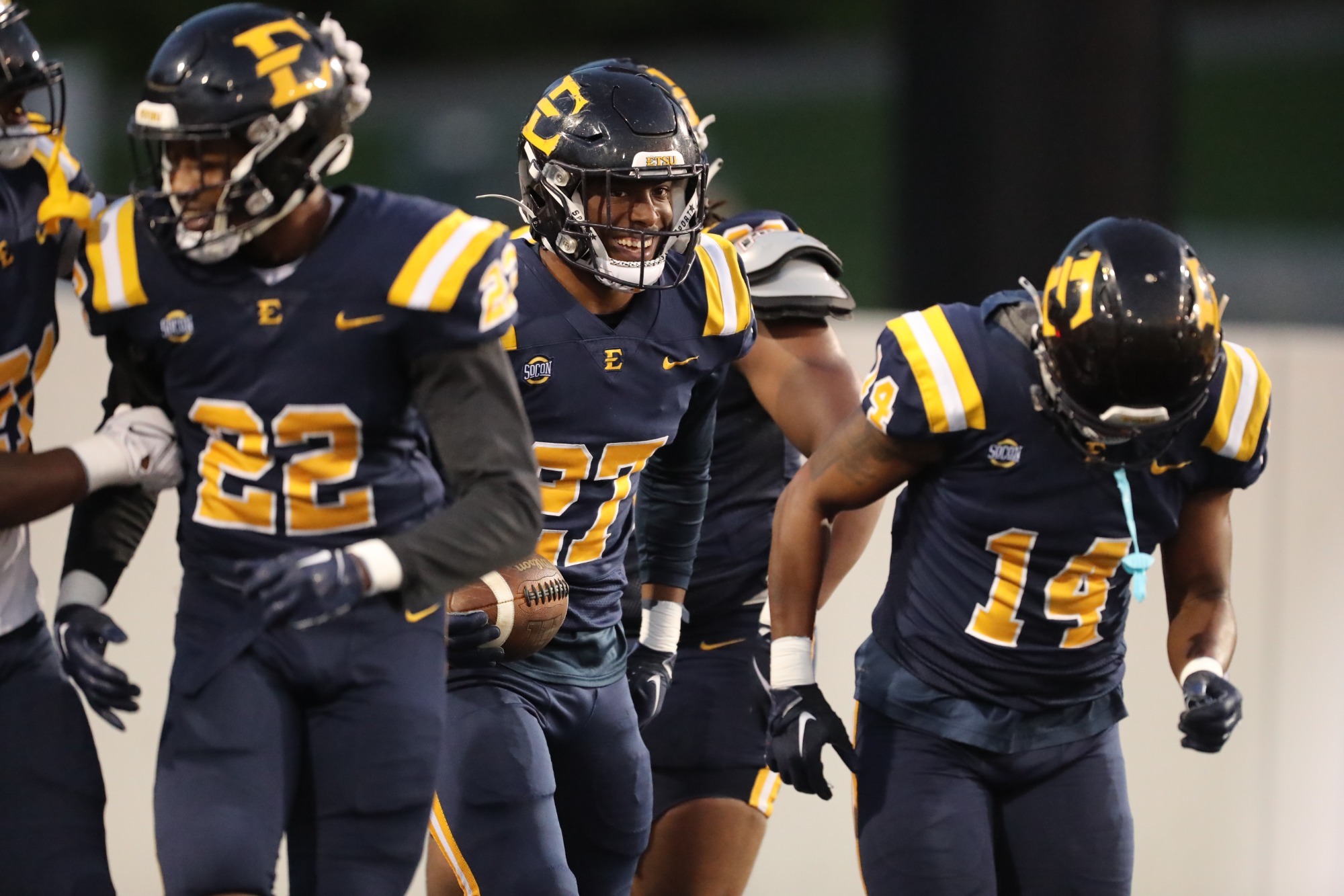 Blue defeats Gold in Ballad Health Spring Game - East Tennessee State ...