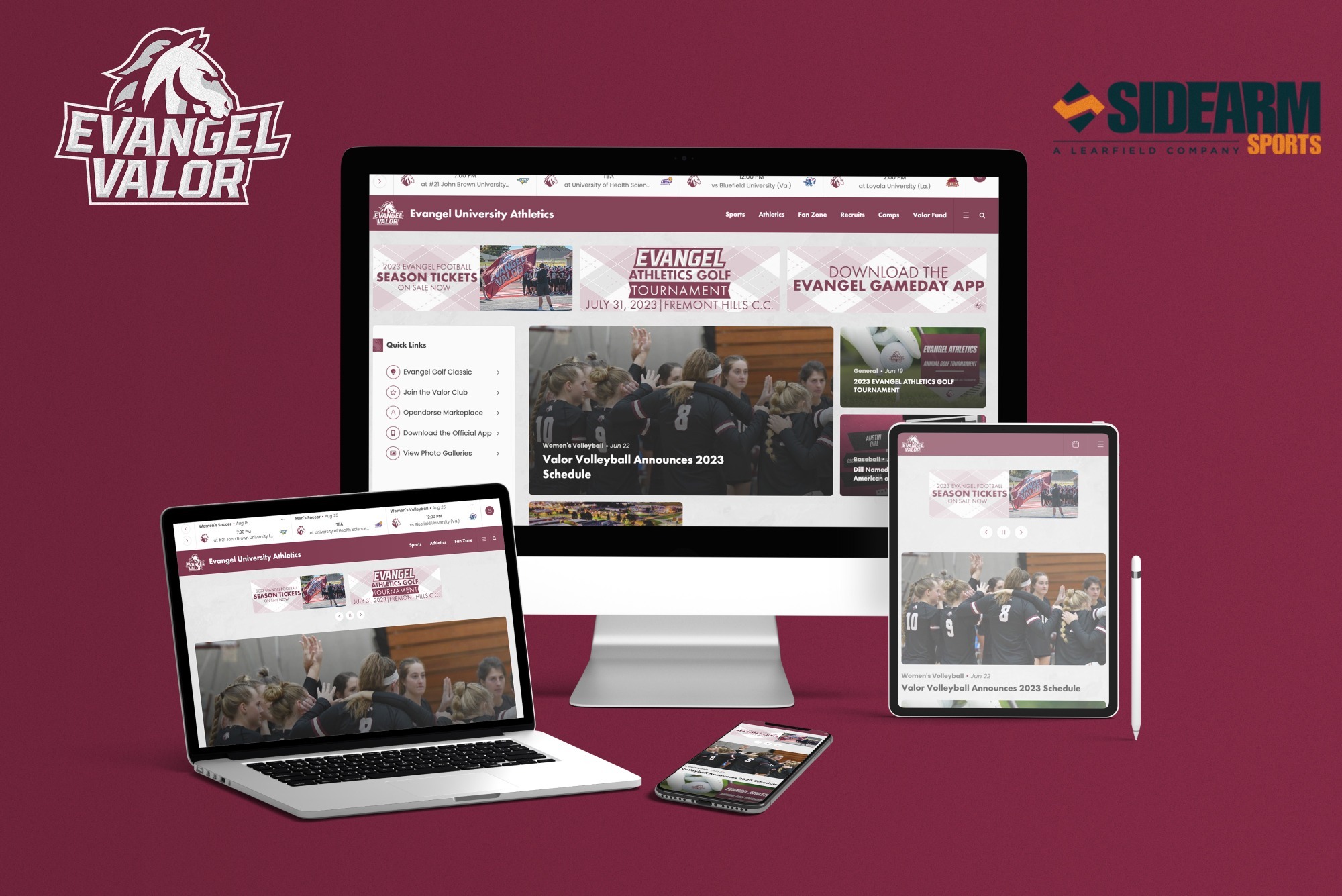 Evangel Athletics Launches New Website with SIDEARM Sports - Evangel ...