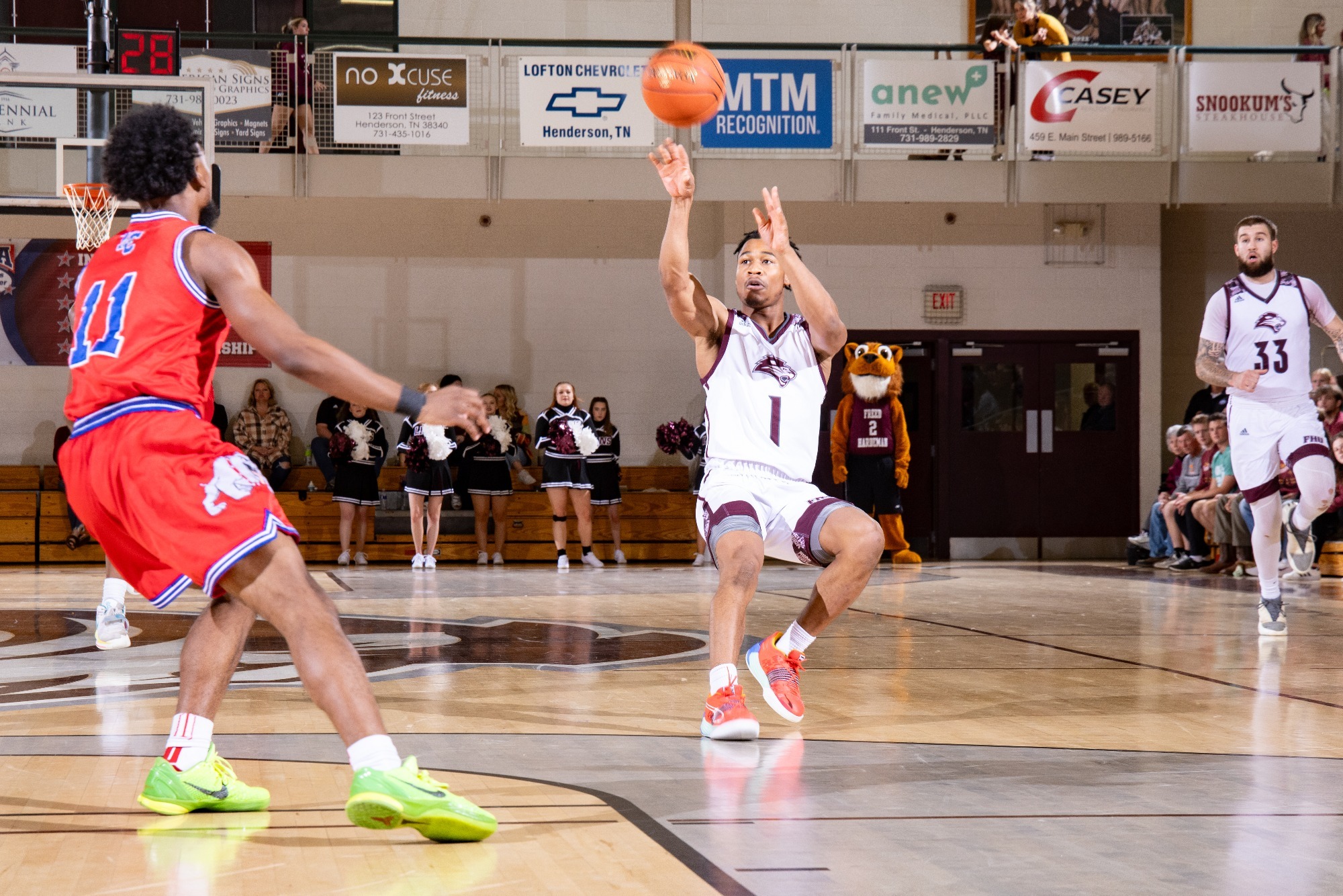 Wheat's double-double leads FHU to victory - Freed-Hardeman University
