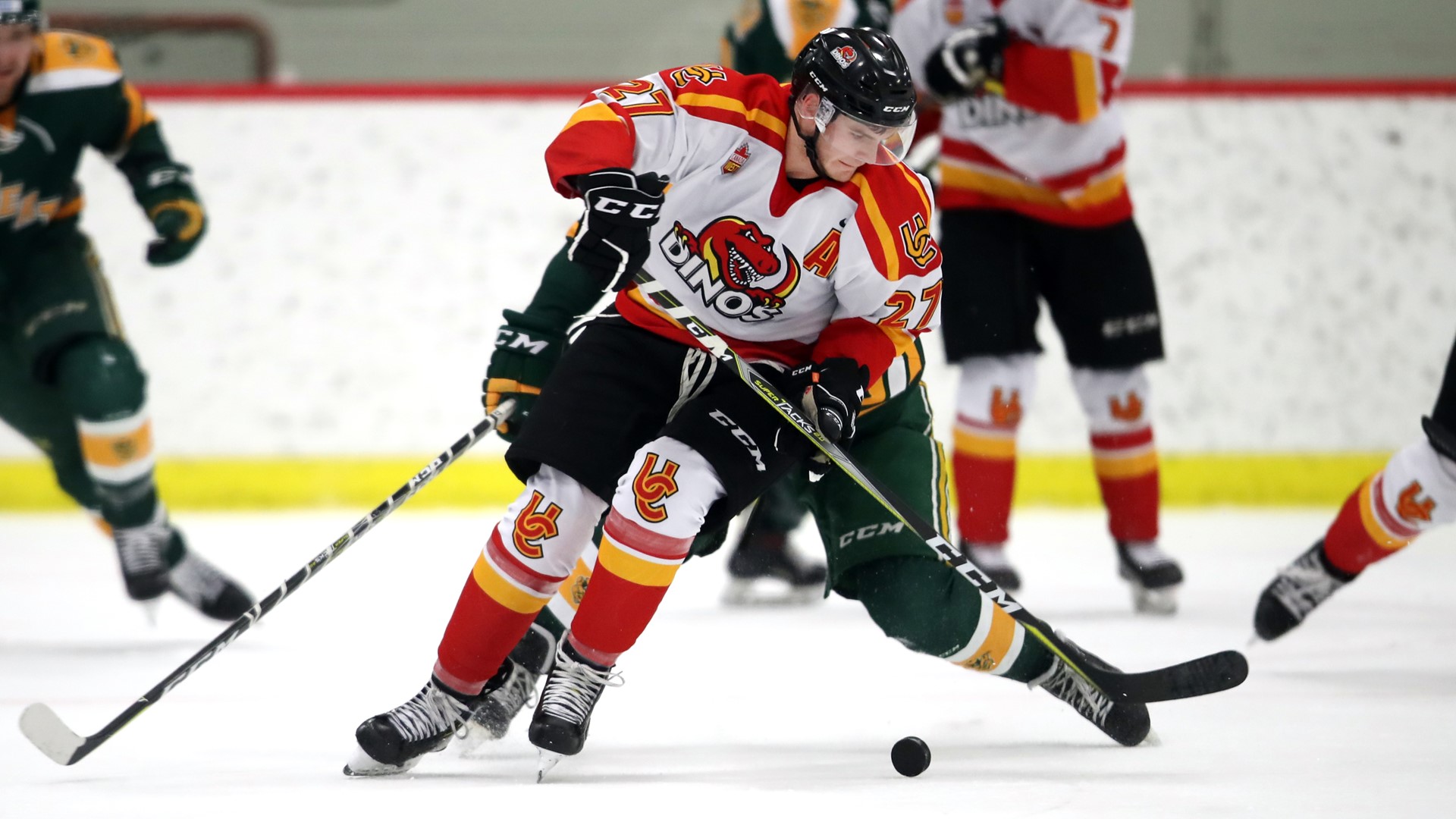 Five different scorers lift Dinos to sweep - University of Calgary ...