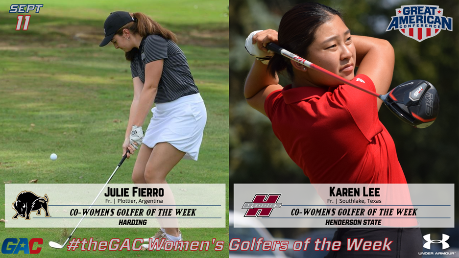 #theGAC GOLFERS OF THE WEEK (WEEK TWO) - Great American Conference