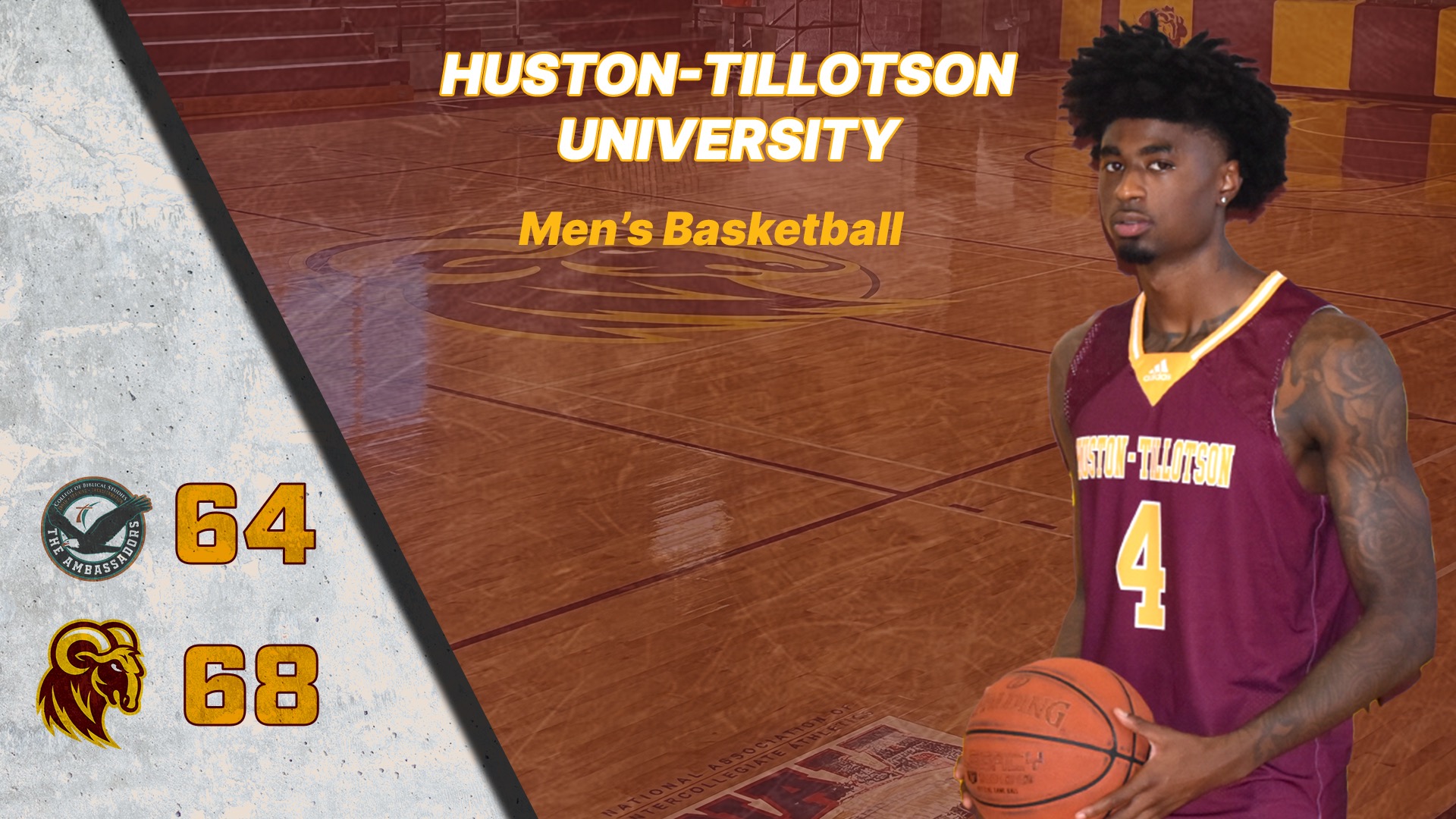 MEN'S HOOPS: Rams outlast College of Biblical Studies 68-64 - Huston ...