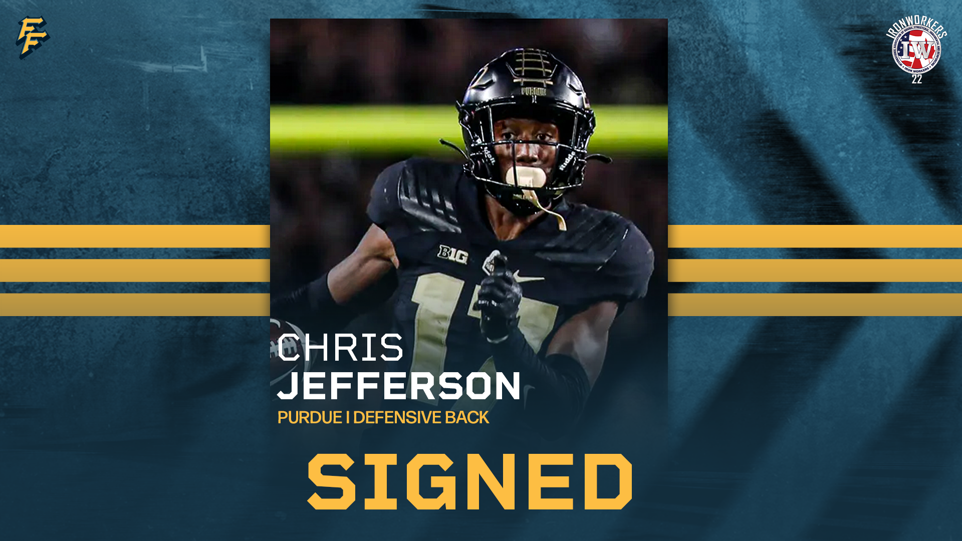 Freight Sign Five-Time All-American - Fishers Freight Football