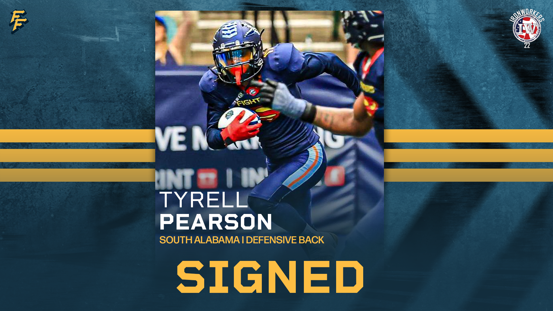 Freight Sign Five-Time All-American - Fishers Freight Football