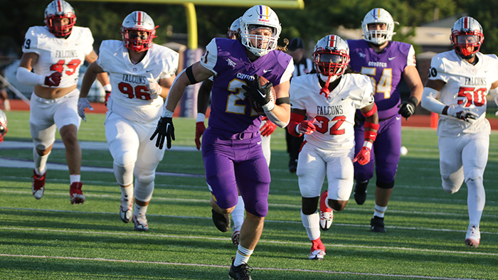 Grand Opener - Coyotes blank Friends 70-0 in Myers' debut - Kansas ...