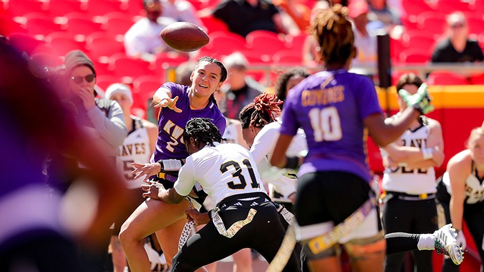 Flag Football opens play in the NAIA Flag Football Finals - Kansas ...