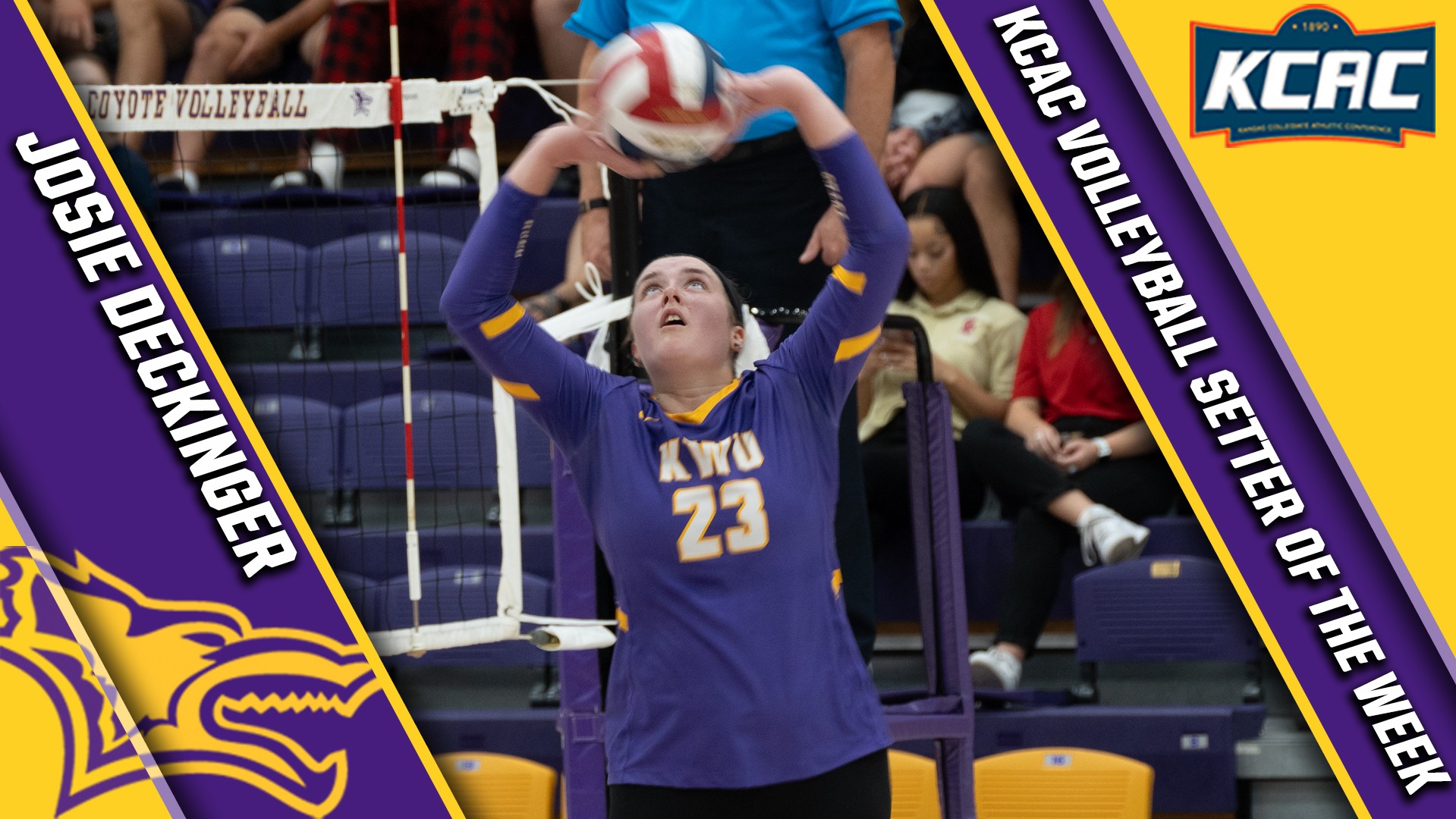 Deckinger repeats as KCAC Women’s Volleyball Setter of the Week ...