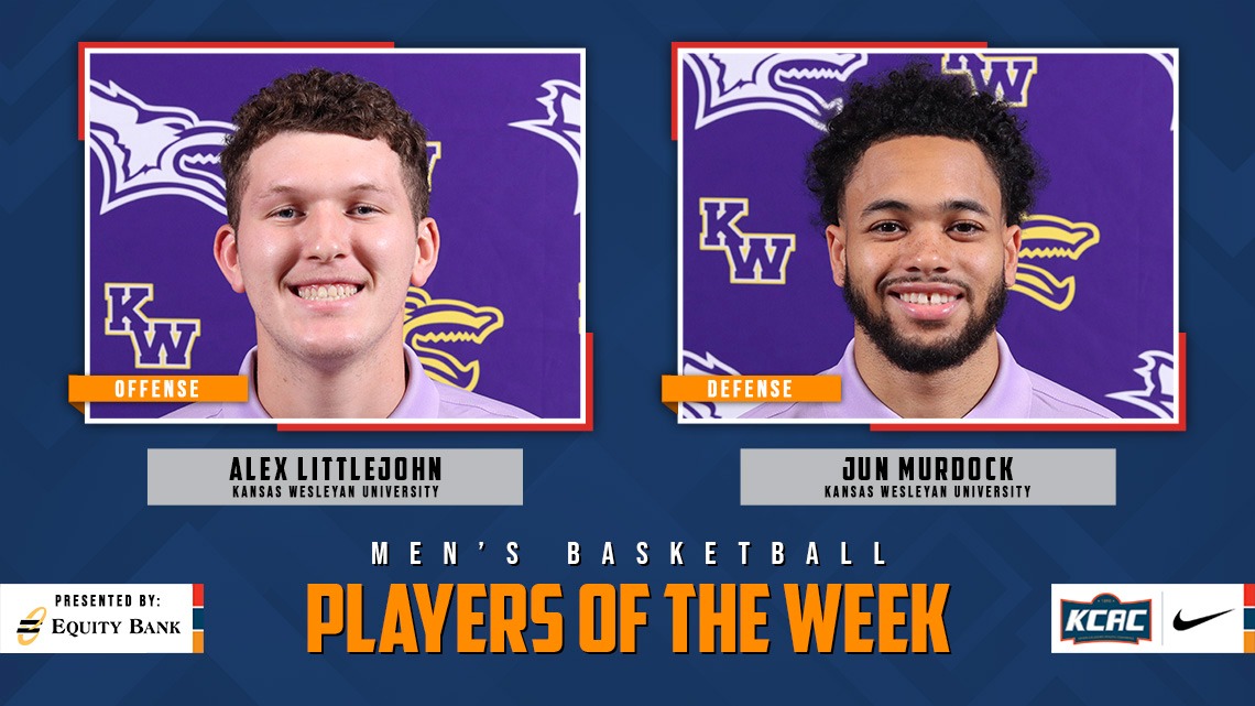 Coyotes sweep weekly KCAC men’s basketball honors - Kansas Wesleyan ...
