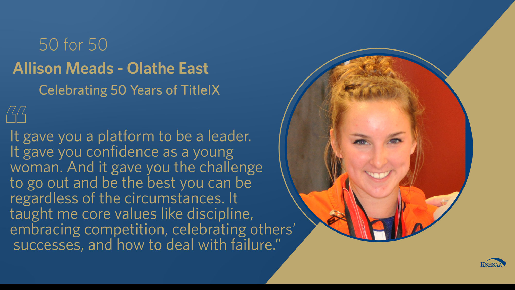 50 for 50: Allison Meads - Olathe East - Kansas State High School ...
