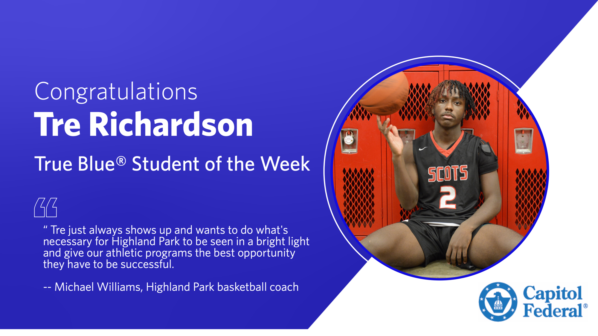 Highland Park's Tre Richardson dedicated to restoring Scot pride across ...