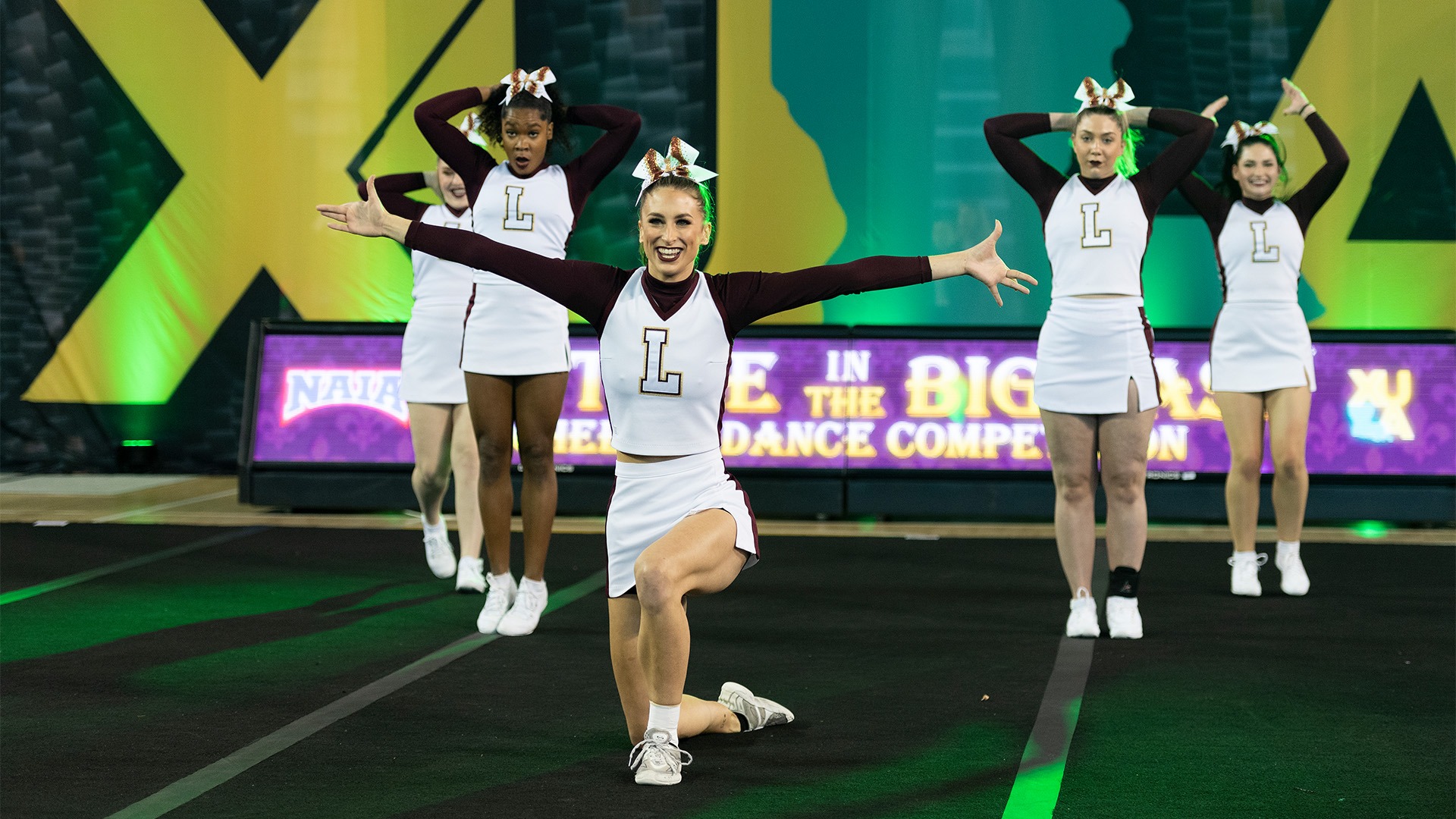 Loyola cheer battles at SSAC Championship - Loyola University New Orleans