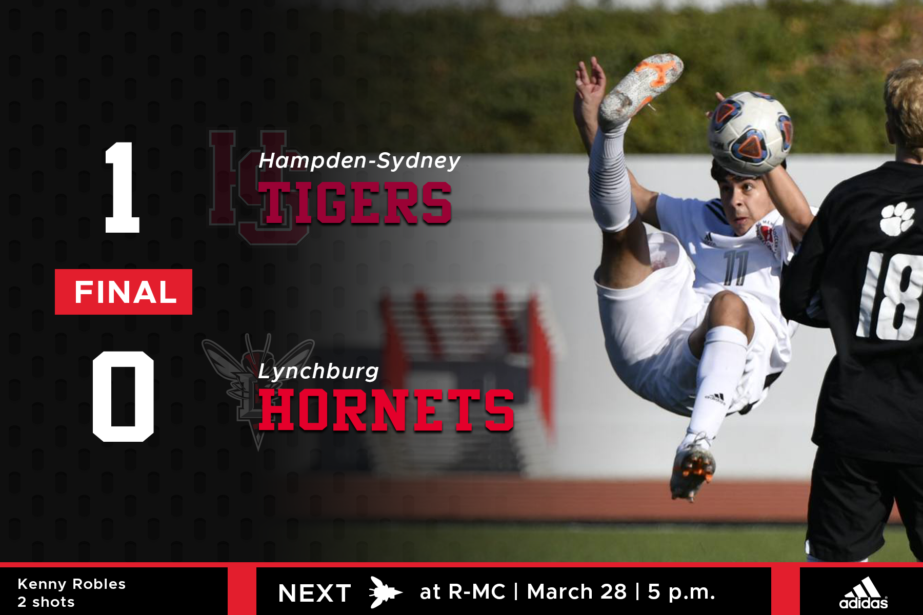 Men's soccer shut out by Hampden-Sydney - University of Lynchburg