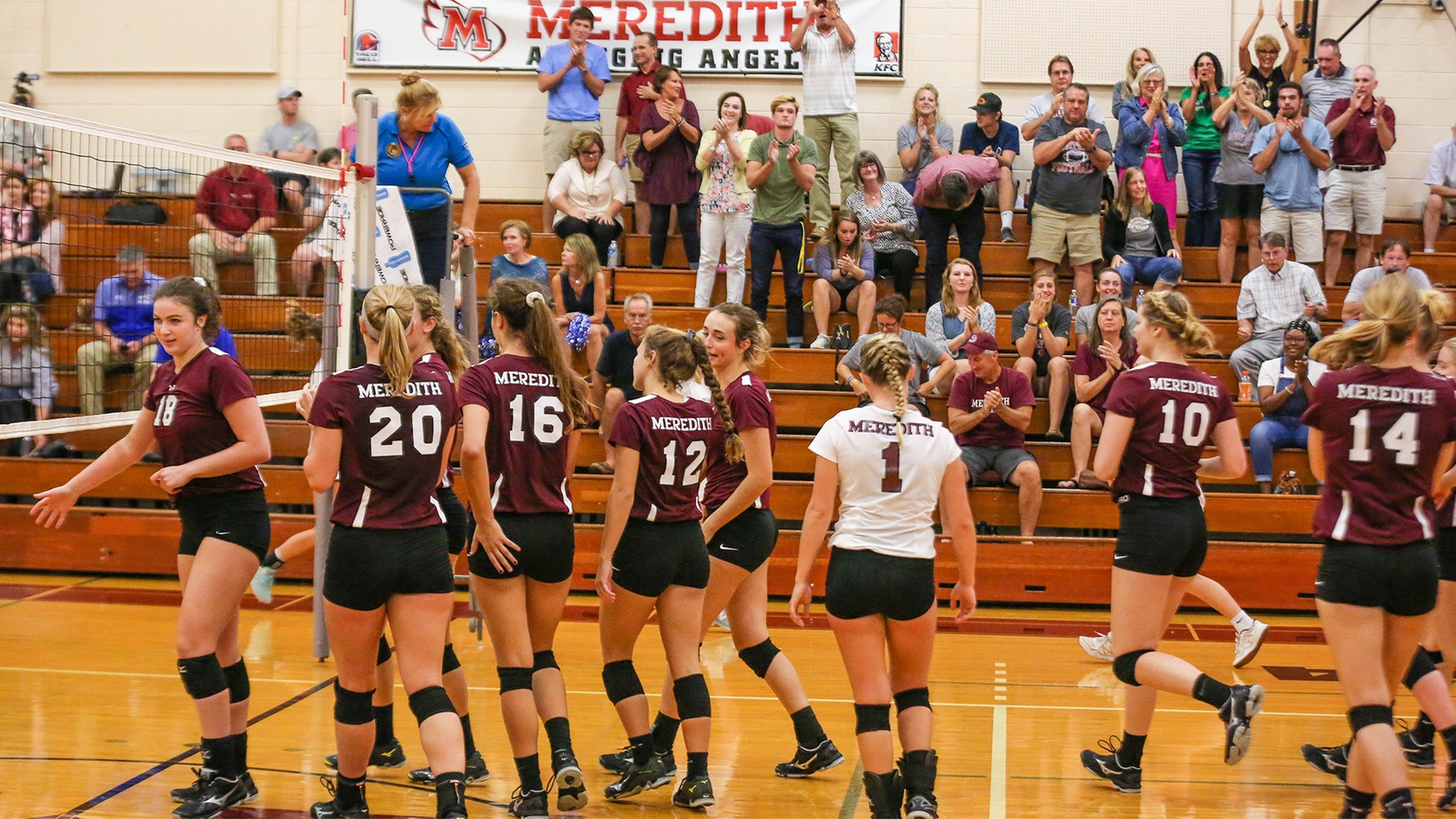 Veteran Volleyball Angels Battle for a 2-0 Opening Day - Meredith College