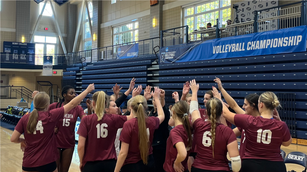 Volleyball falls in NCAA First Round against No. 7 Emory - Meredith College