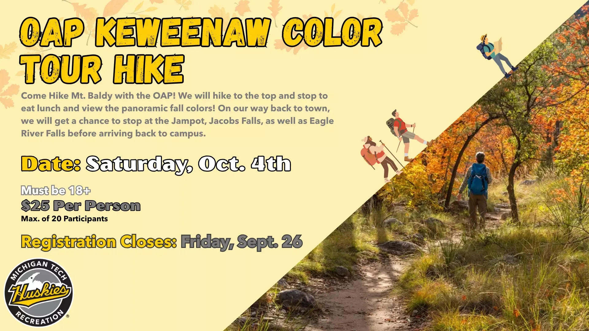 OAP Youth Indoor Rock Climbing Class - Michigan Technological ...