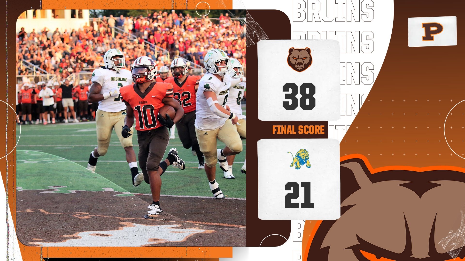 Football takes on Lake Catholic - Padua Franciscan High School