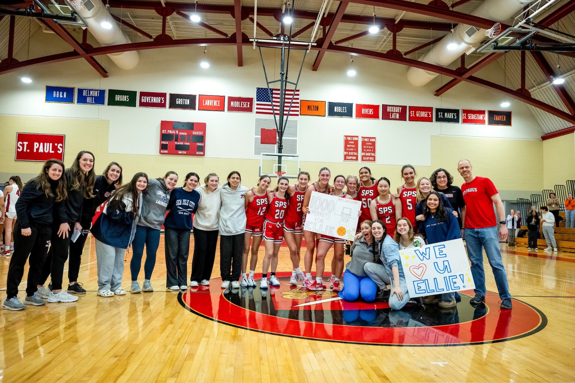 Ellie Pingree Scores 1000th Point - St. Paul's School